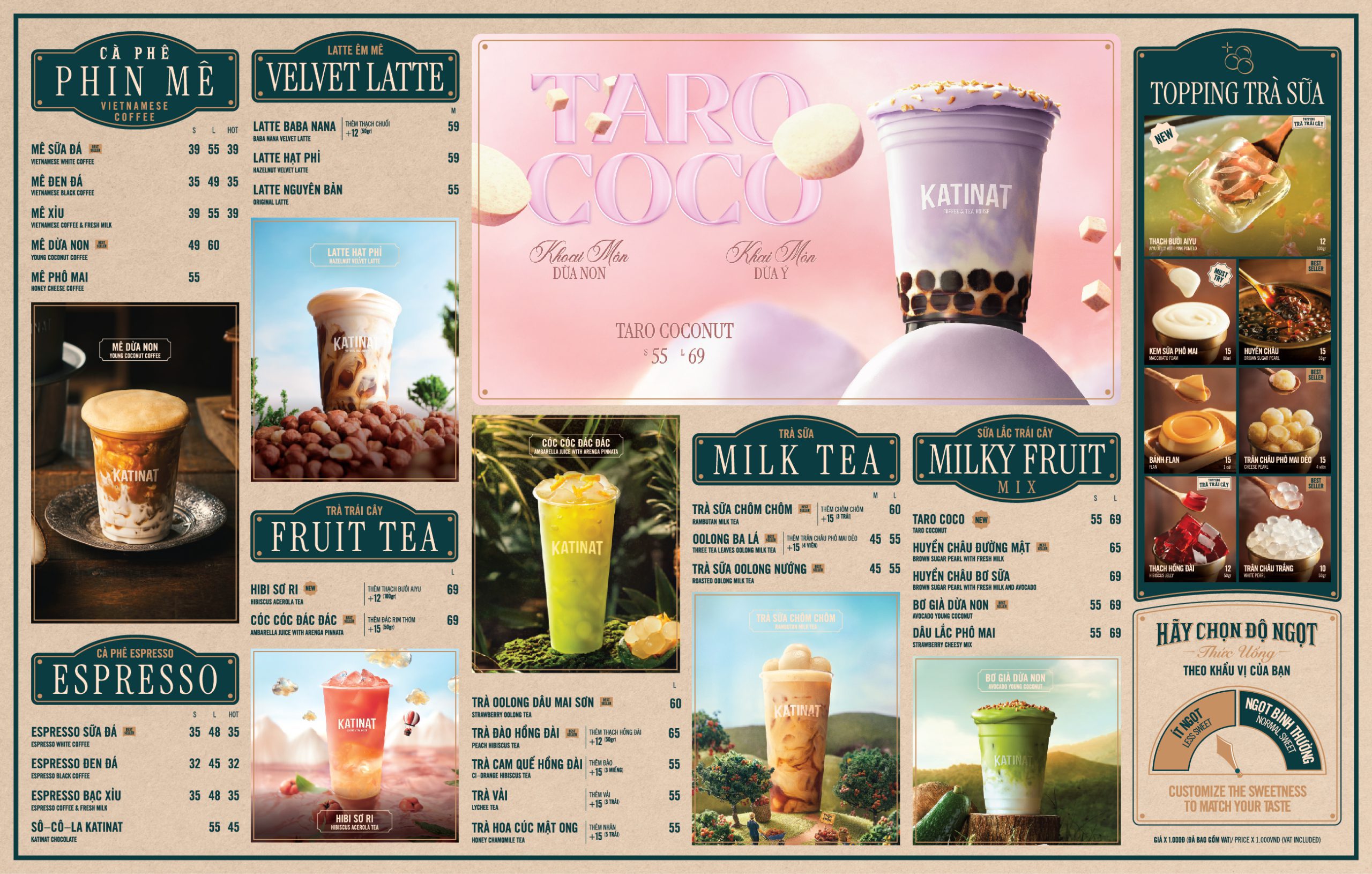 Katinat Saigon Kafe: Hương vị trà và cà phê tinh hoa Việt